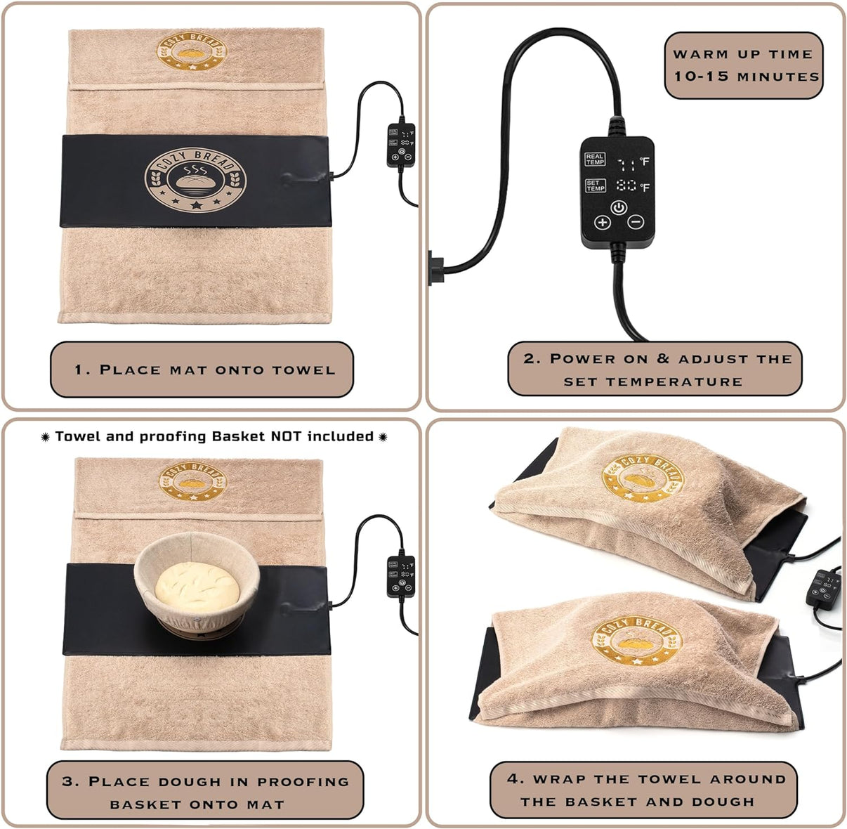 Buy Sourdough Starter & Bread Proofing Heating Mats at CozyBread – Cozy ...